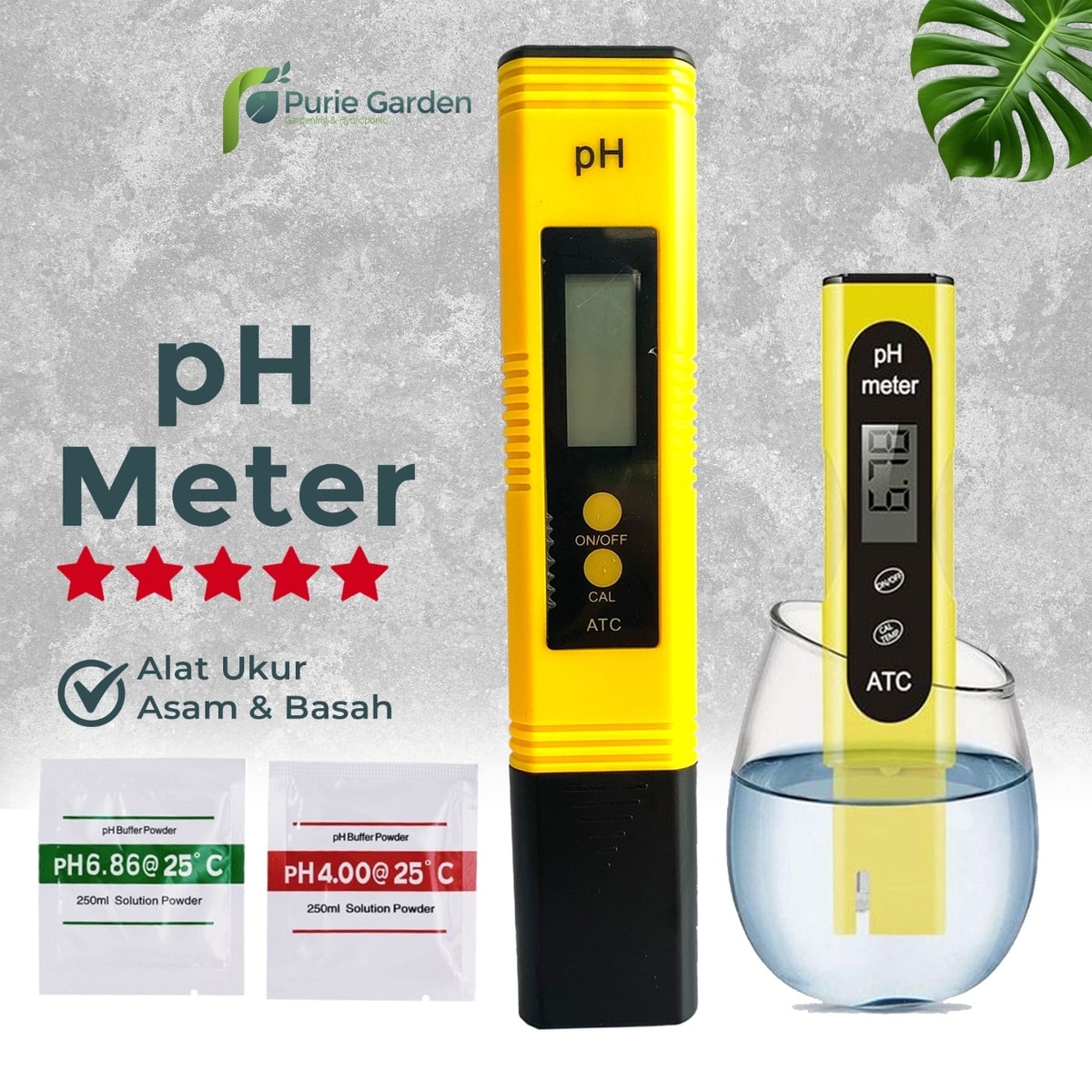 Alat PH Meter Digital Ukur Asam & Basah Larutan