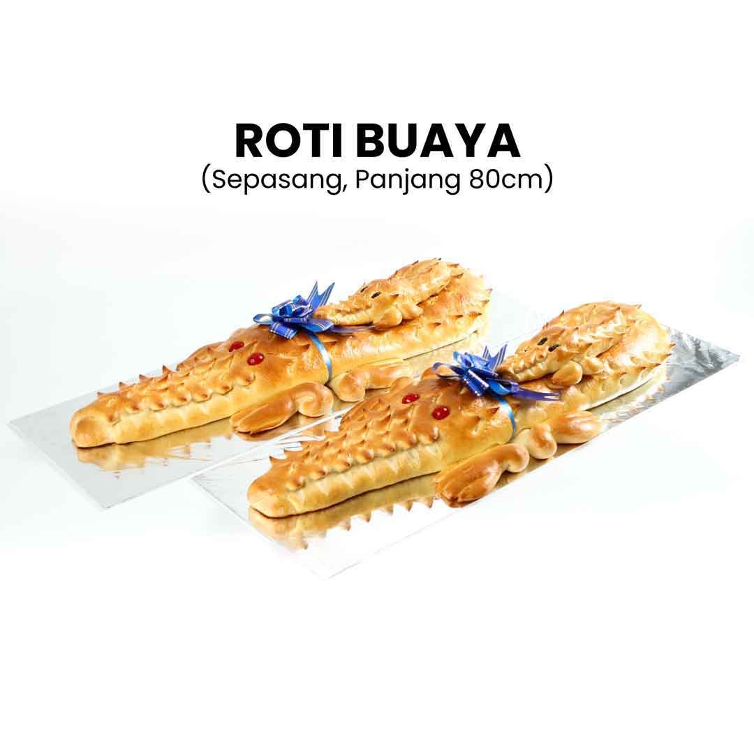 Roti Buaya 80cm (Coklat/Srikaya/Keju)