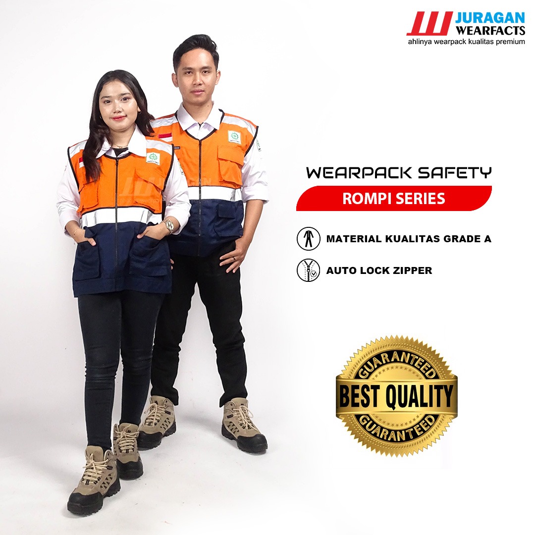 Rompi Kerja Warna Orange (JW.RMP-36)