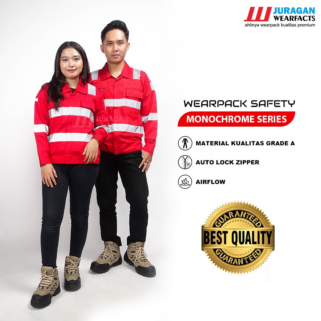 Wearpack Safety Monochrome Merah (JW.WAT-26)