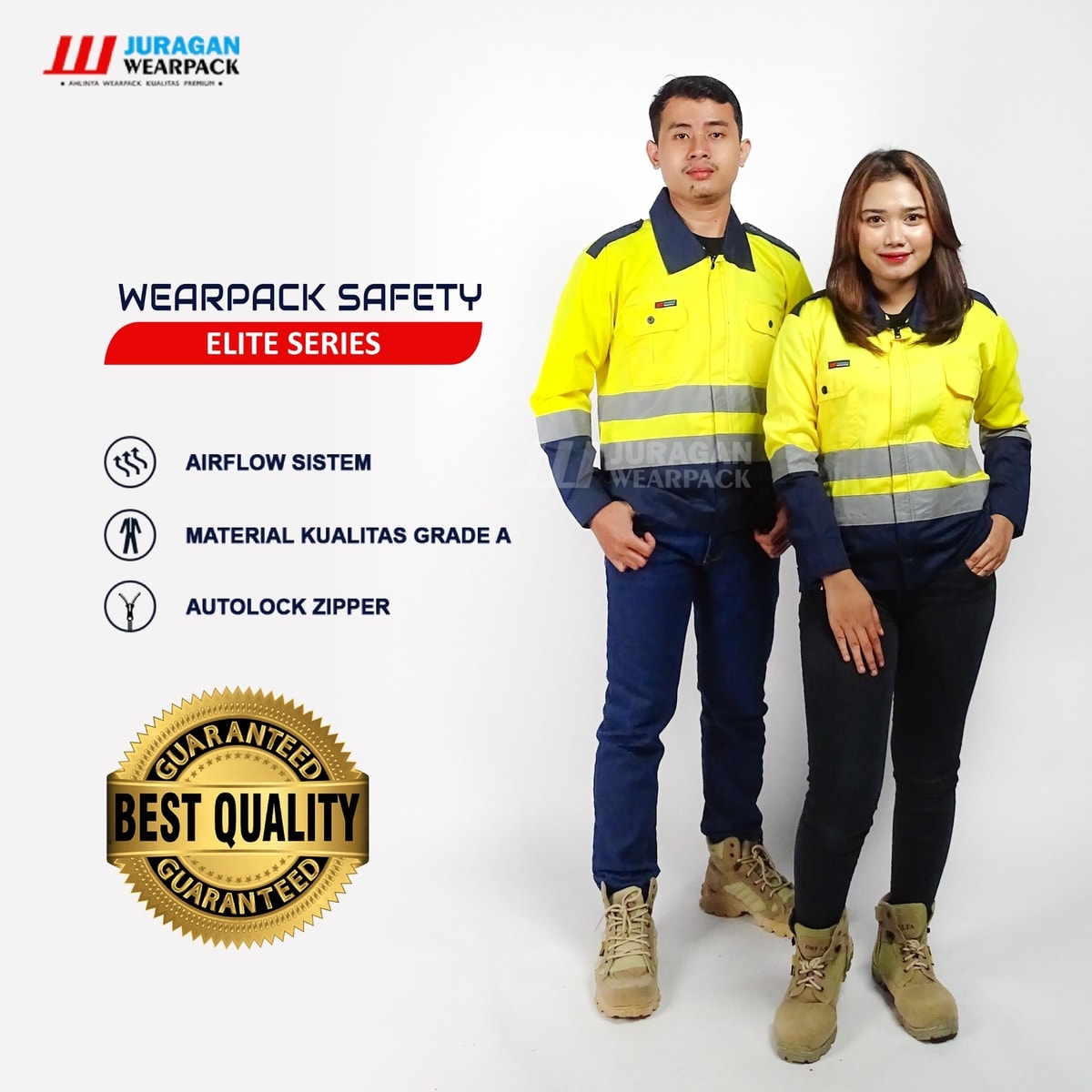 WEARPACK ATASAN ELITE WARNA KUNING (JW.WAT-16)