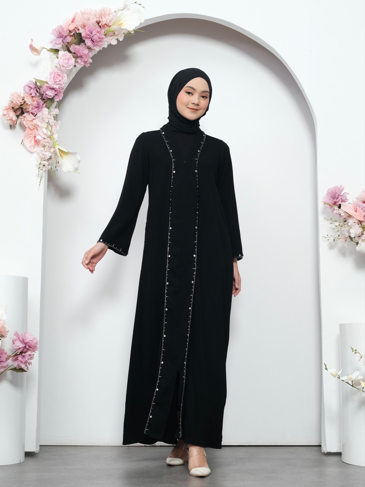 Pre Order Humaira Abaya Jetblack