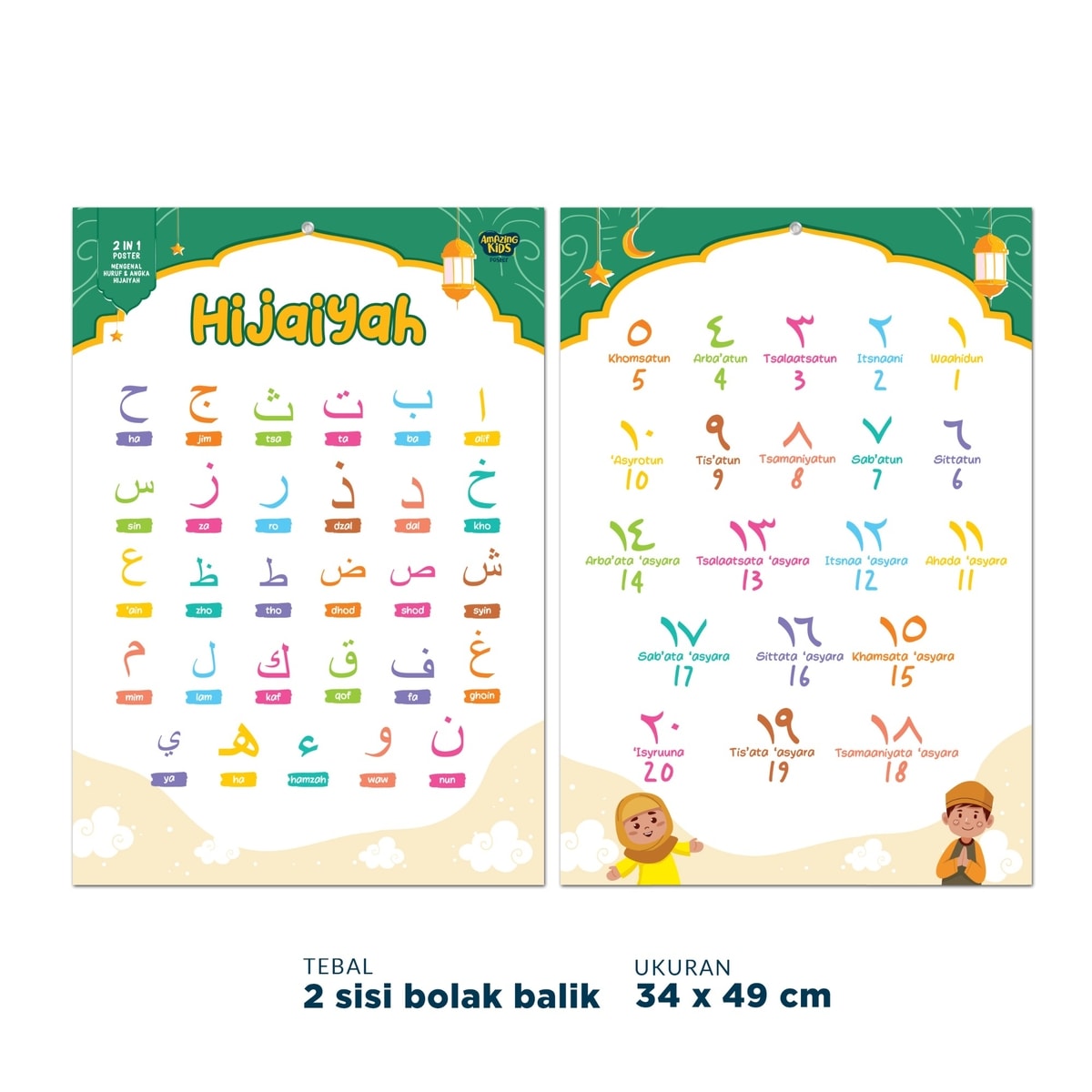 Poster Hijaiyah untuk anak-anak