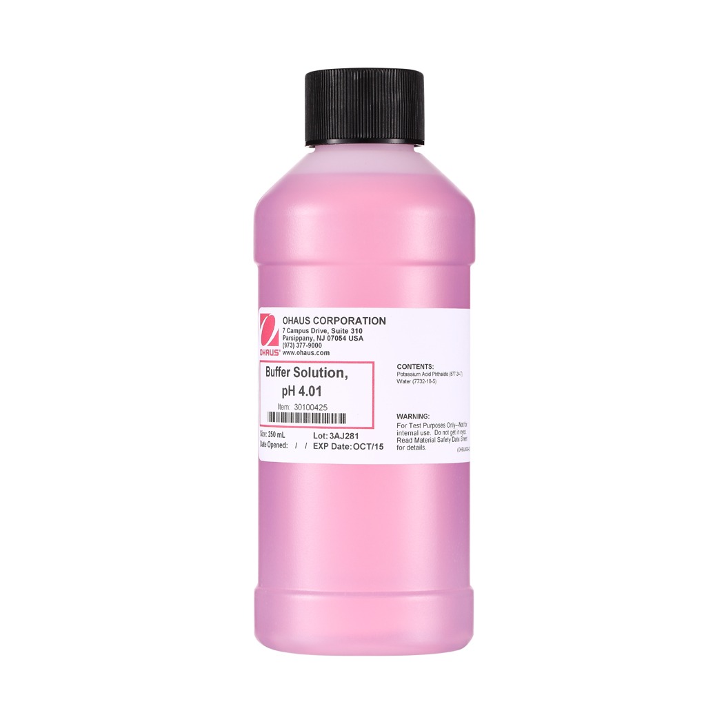 OHAUS Buffer Solution pH 4.01, 250 mL