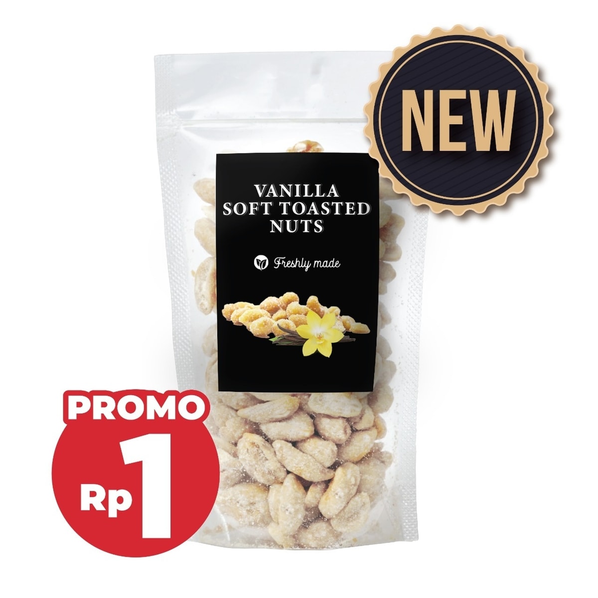 Vanilla Soft Toasted NUTS (PROMO 1 RUPIAH)