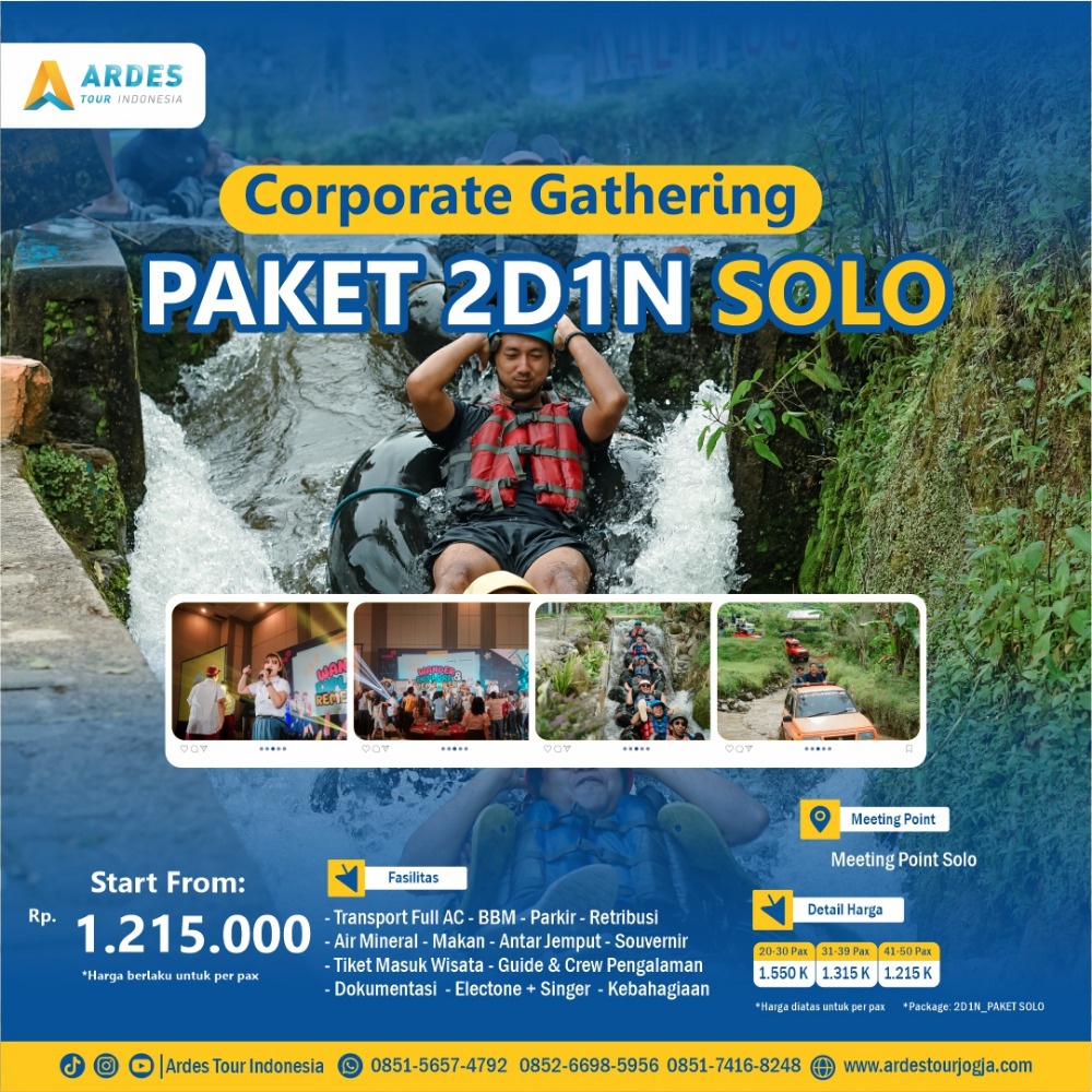 Paket Corporate Gathering Solo Karanganyar 2D1N