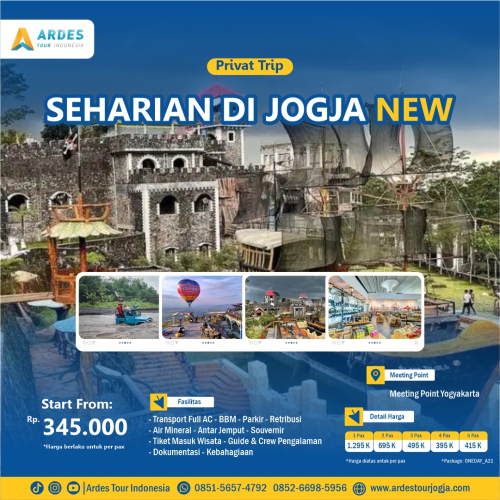 Paket tour wisata jogja 1 hari merapi jeep lava tour