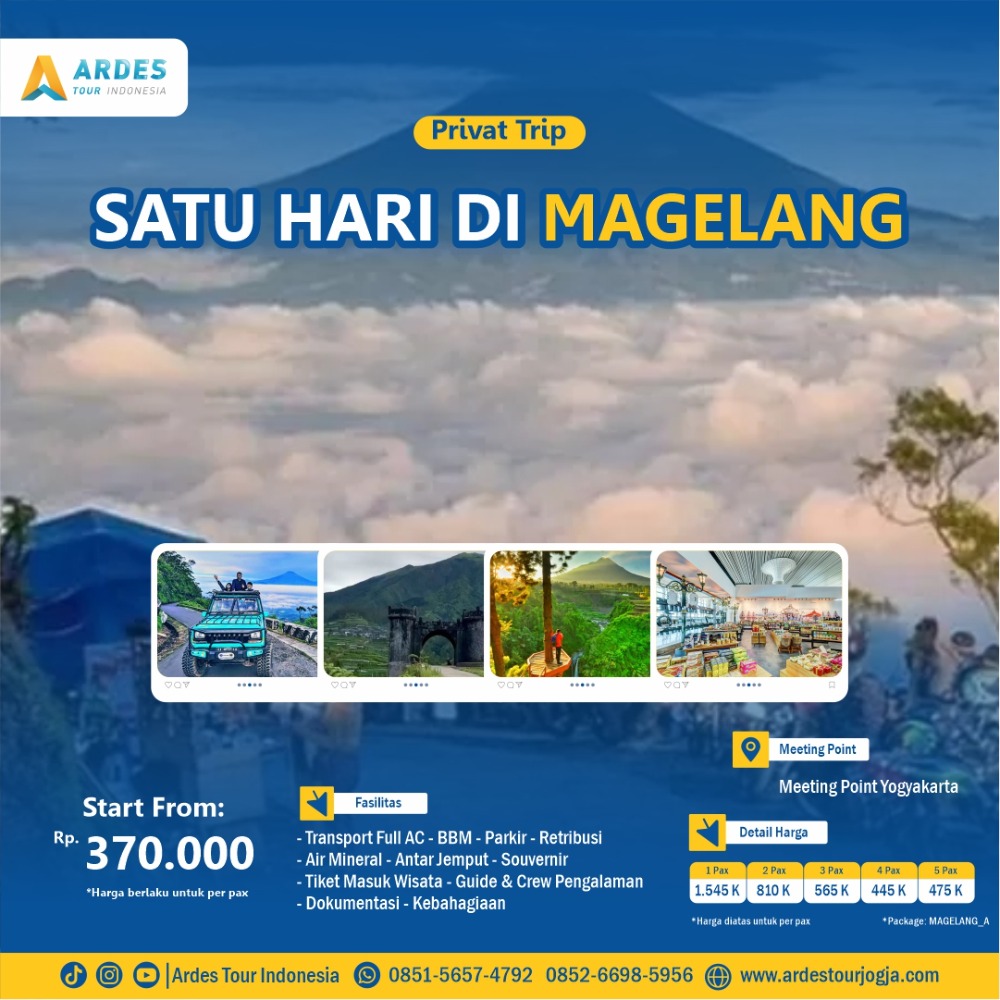 Paket tour magelang 1 hari 2025