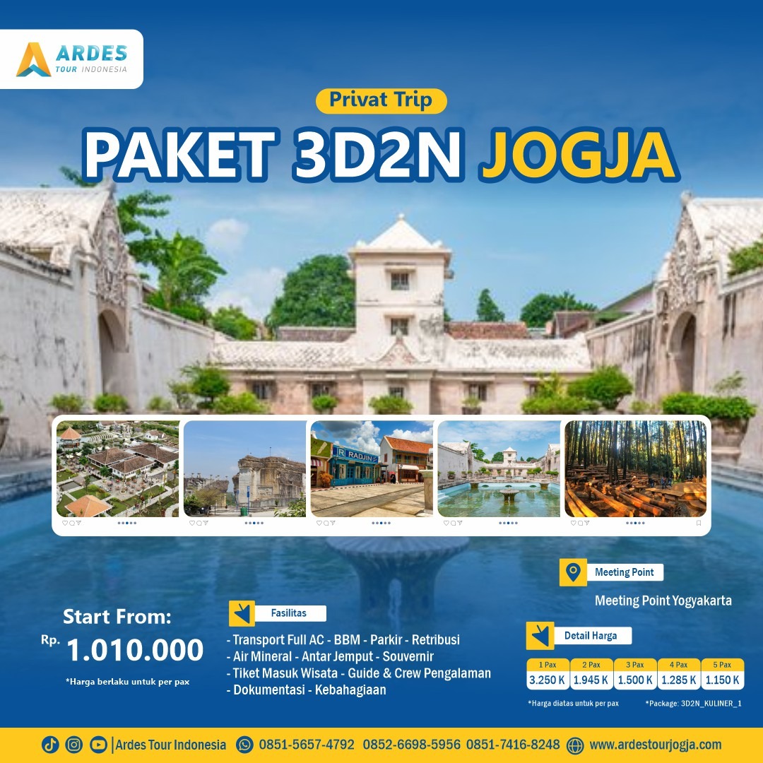 Paket Tour Jogja 3 Hari 2 Malam Kuliner 1