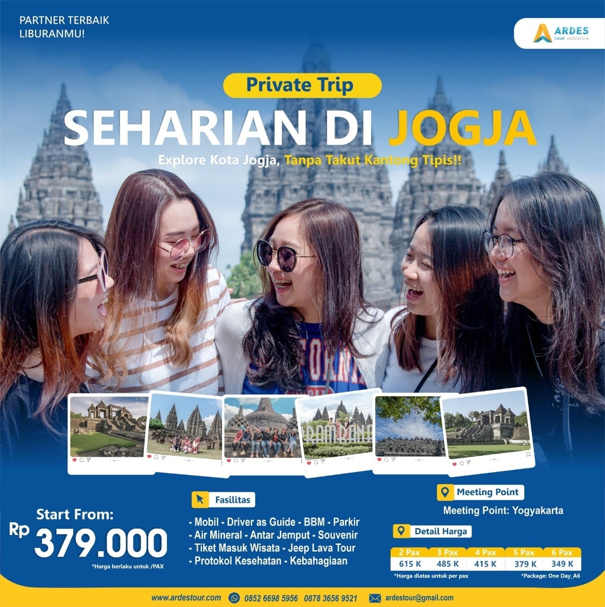 Paket tour jogja wisata 1 hari explore candi