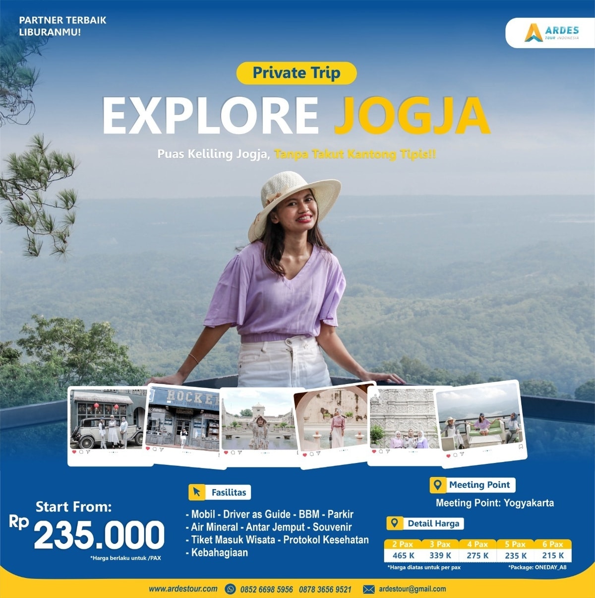 Paket tour jogja wisata 1 hari explore kota