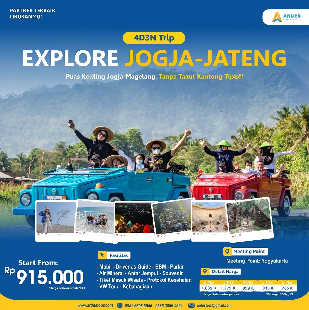 Paket Tour Jogja 4 Hari 3 Malam Hot Deals (HD)