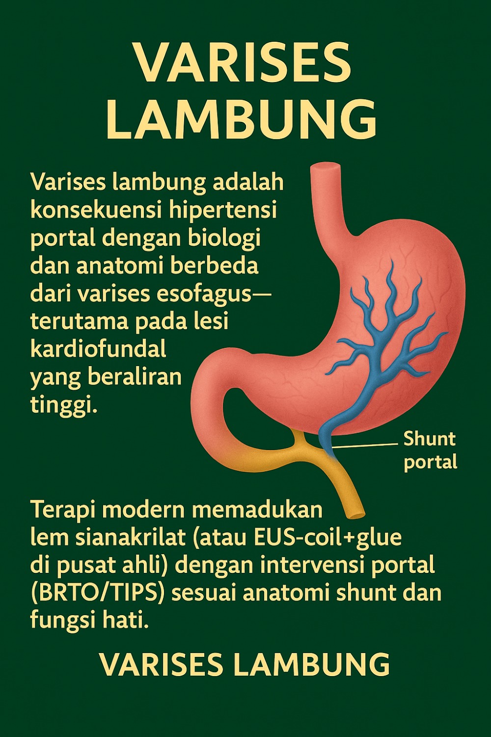 Varises Lambung: definisi, klasifikasi, penyebab, tata laksana modern ...