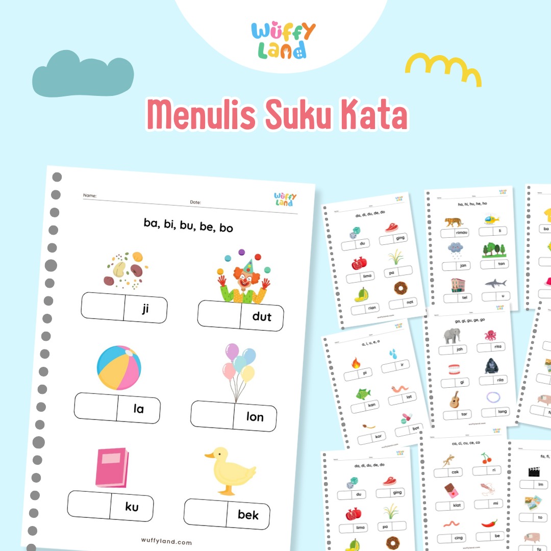 Wuffyland Worksheet Edukasi Anak Indonesia Murah Aktivitas Belajar Tema ...
