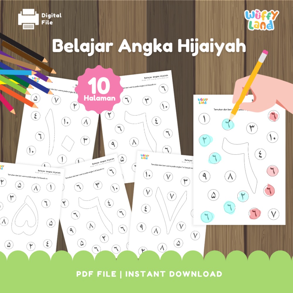 Wuffyland Worksheet Edukasi Anak Indonesia Murah Printable Aneka ...