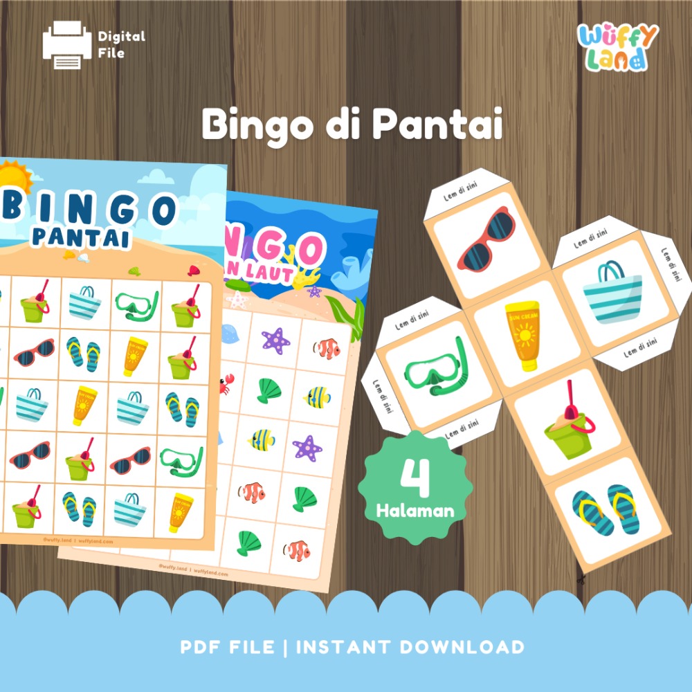 Wuffyland Worksheet Edukasi Anak Indonesia Murah Printable Permainan ...