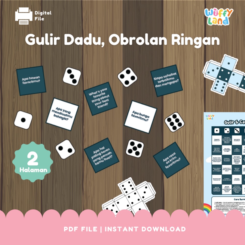 Wuffyland Worksheet Edukasi Anak Indonesia Murah Free Printable