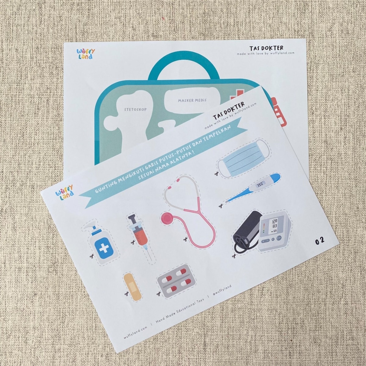 Wuffyland Worksheet Edukasi Anak Indonesia Murah