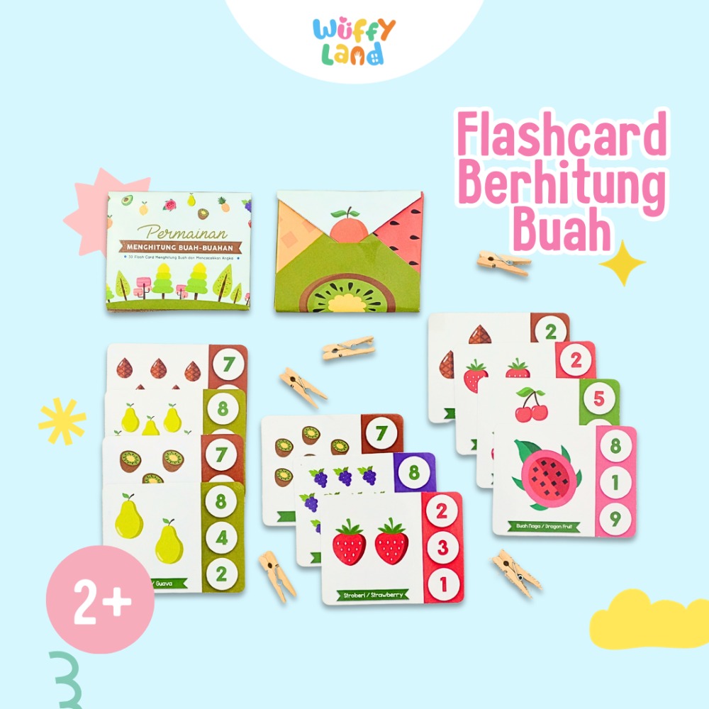 Produk mainan edukasi anak, flashcard belajar murah