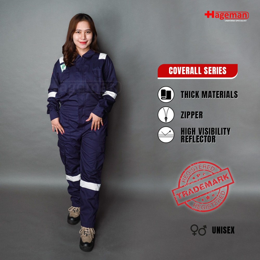 Wearpack Safety Coverall Navy (HG.COVERALL-36)