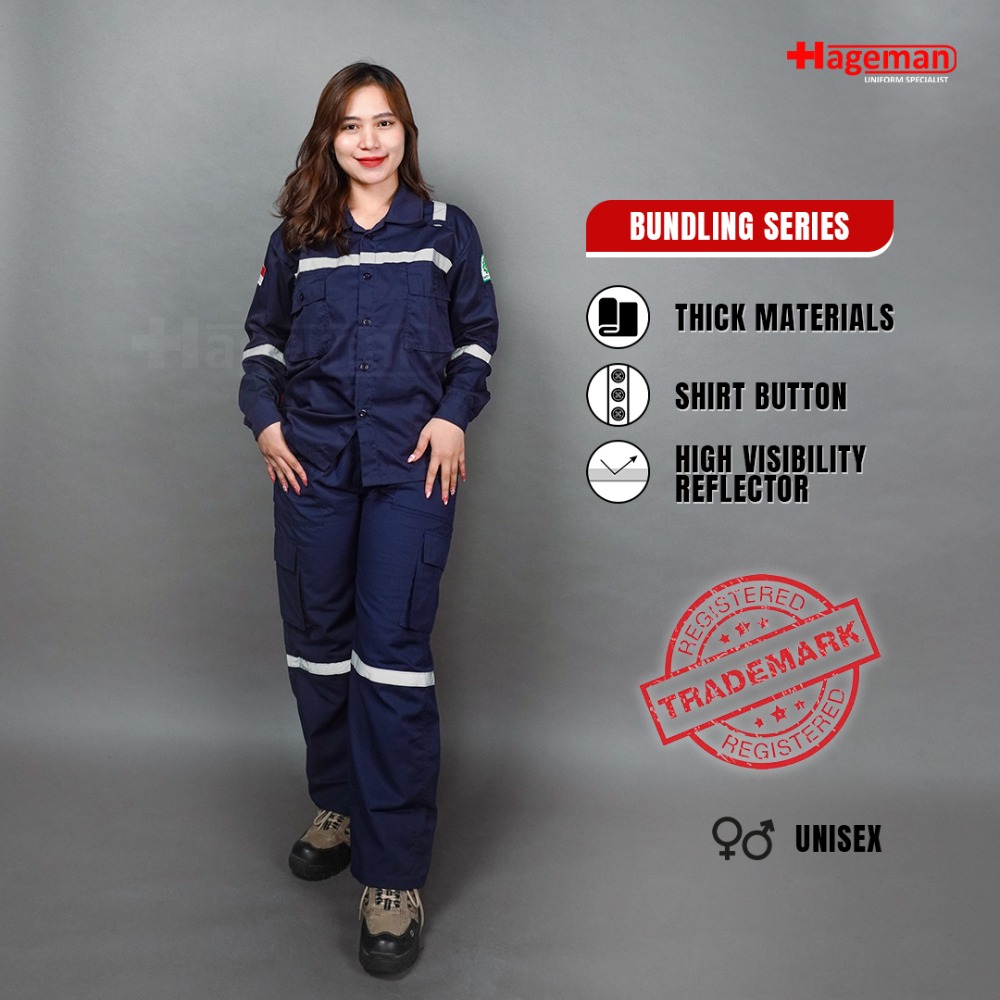 Wearpack Safety Setelan Warna Biru Navy (HG.STL-23)