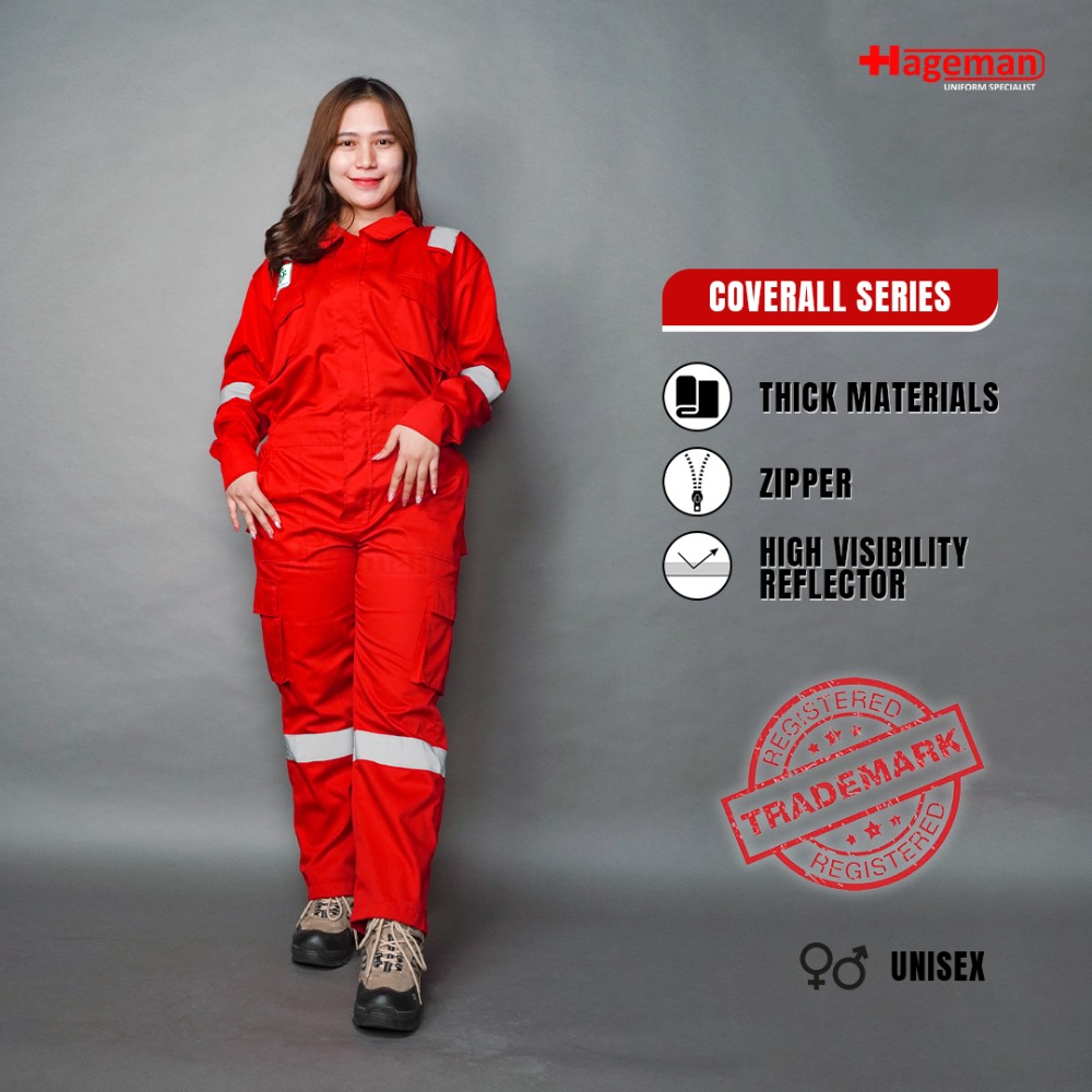 Wearpack Safety Coverall Merah (HG.COVERALL-39)