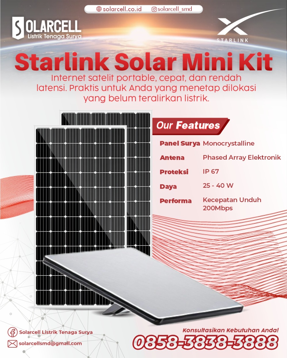 STARLINK SOLAR MINI KIT