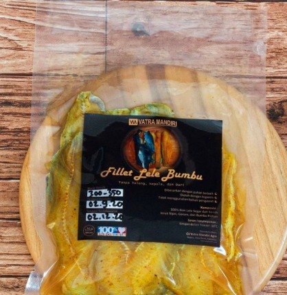 frozen lele fillet bumbu kuning - ott