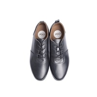 Otiv Osaka Black - Sepatu Kerja Kulit Asli