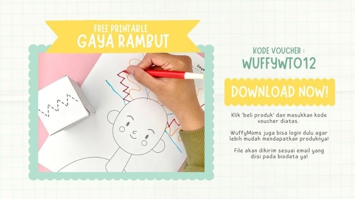 Free Printable - Gaya Rambut Lucu