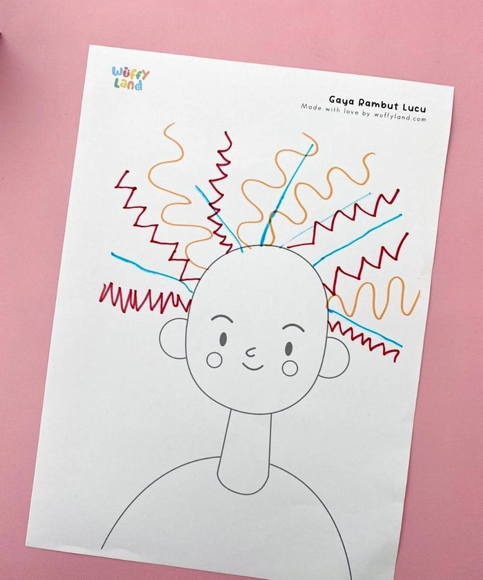 Free Printable - Gaya Rambut Lucu