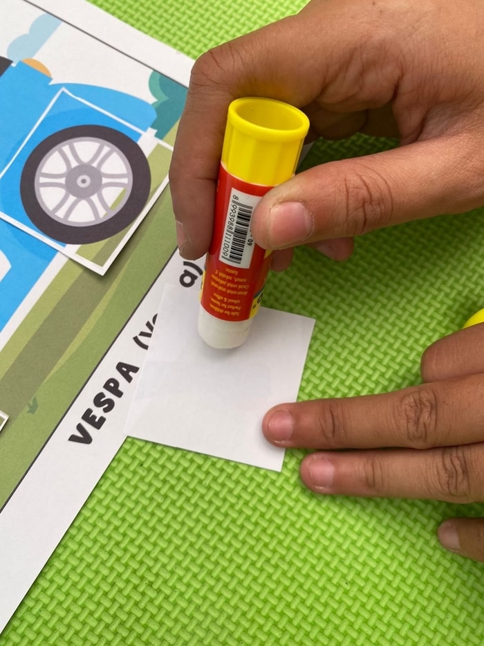 Printable Gunting dan Tempel