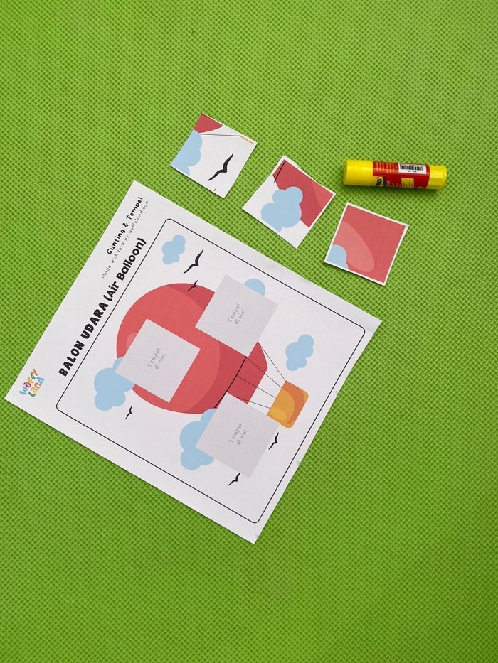 Printable Gunting dan Tempel